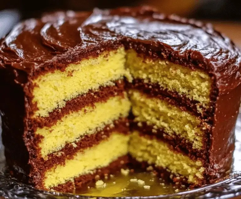 Moist Homemade Yellow Cake Recipe (3 Layers)
