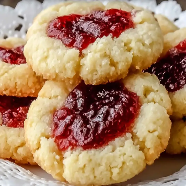 Christmas Raspberry Cream Cookies Melt-in-Your-Mouth