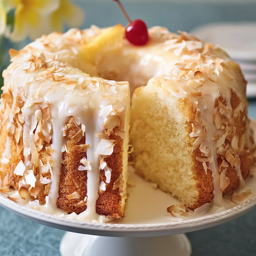 Piña Colada Pound Cake – Moist Tropical Pound Cake