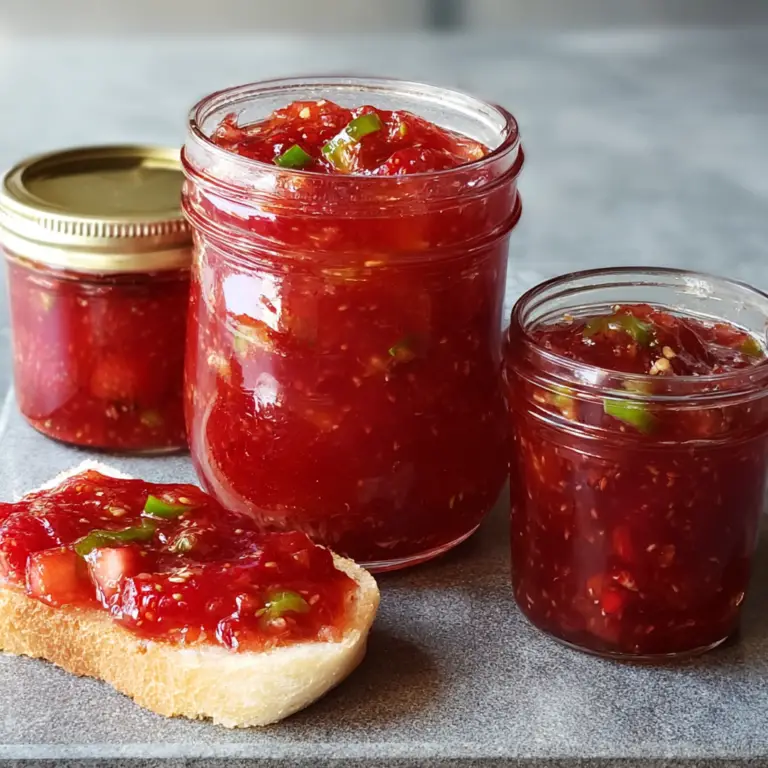 Sweet Heat Jalapeño Strawberry Jam (Sweet & Homemade)