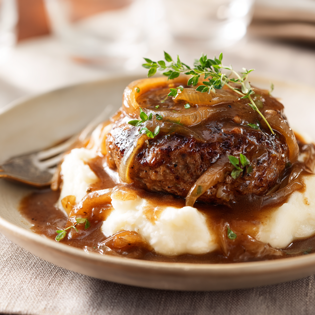 Salisbury Steak with Onion Gravy (Classic Comfort Food)